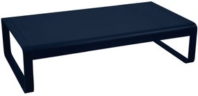 OnaDnes -20% Tmavě modrý hliníkový zahradní konferenční stolek Fermob Bellevie 138 x 80 cm