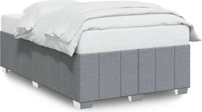 Rám postele bez matrací světle šedá 120x190 cm textil 3284818