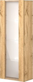 Závěsná vitrína Vivien 40 cm s LED osvětlením dub Wotan