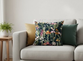 Dekorační povlak na polštář MYSTIC GARDEN 45x45 cm, tmavě zelený