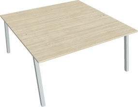 Kancelářský pracovní stůl Hobis USDA 1600, bílá RAL 9016, deskabuk