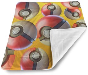 Sablio Deka pro miminko Pokemon ball Pattern - 80x100 cm