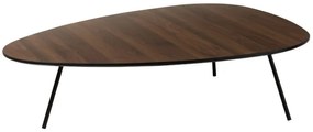 Dřevěný konferenční stolek ve tvaru trojúhelníku Melisande - 112*89*32 cm