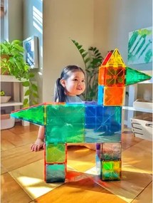 MAGNA-TILES® Magnetická stavebnice Clear Colours / 100 dílků