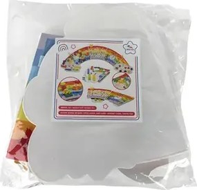 2KIDS TOYS Activity board Duha s mráčky / od 3 let / textilní senzoric
