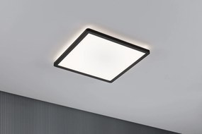 Paulmann 71015 Atria Shine, černé stropní LED svítidlo s korónou, 16W LED 4000K, 29x29cm