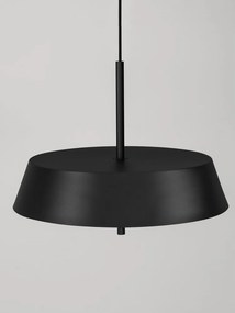 Matně černé hliníkové LED stmívatelné závěsné svítidlo ø 45 cm Velio – Nova Luce
