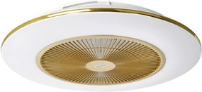 Stropní světlo brilagi - led stmívatelné svítidlo s ventilátorem aura led / 38 w / 230v zlatá + do