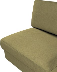 Potah na neskládací křeslo IKEA Kivik barva zelená látka pletený vzor