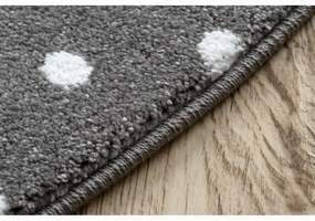 Dywany Łuszczów Dětský kusový koberec Petit Bunny grey kulatý - 160x160 (průměr) kruh cm
