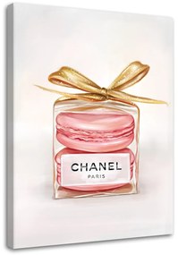 Gario Obraz na plátně Flakon na parfém Chanel a makronky Rozměry: 40 x 60 cm