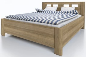 Vlastní výroba Dubová postel Lucia s úložným prostorem