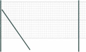 Euro plotové kotvení 25 x 1 m Ocel potažená PVC Šedá Síťovina 3350447
