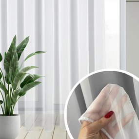 Ervi voálová záclona s olůvkem bílá - 7241 Pure Ambiente, metraž