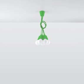 Sollux Lighting Závěsné svítidlo DIEGO 5 zelené