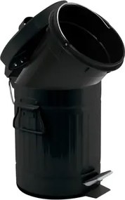 MSV HABANA černá / Pedálový odpadkový koš / 3 l / ocel / úchyty