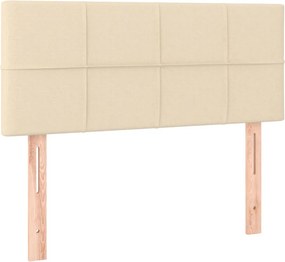 Box spring postel s matrací krémová 80 x 200 cm textil 3129670