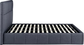 Postel Ladia látka 180x200 cm – tmavě šedá