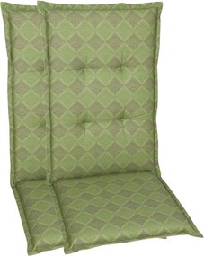 Go-De Textil Zahradní podsedáky Raute (vysoká opěrka, 2 kusy, zelená)
