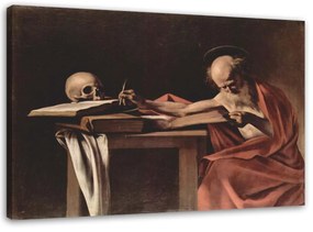 Obraz na plátně Písmo svatého Jeronýma - Caravaggio, - 120x80 cm
