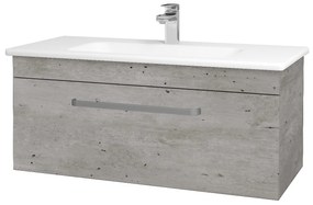 Dřevojas Koupelnová skříň ASTON SZZ 100 Varianta: D01 Beton / Úchytka T01 / D01 Beton