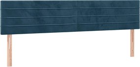 Box spring postel s matrací tmavě modrá 180x200 cm samet 3141381
