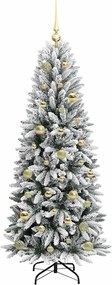 Umělý vánoční stromeček Bílá 150 cm PVC, plast, ocel a PE 3396037