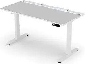 ULTRADESK Vortex bílá / Herní stůl / 140,5 x 70 cm / 72-122 cm / nasta