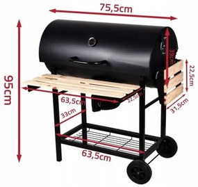 Zahradní Gril BBQ BARREL GM2020