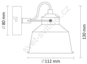 Polux Nástěnné svítidlo 1xE14/8W/230V SA1034