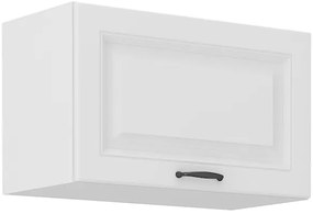 STL 60 cm skříňka horní jednodveřová (otevírání nahoru) STILO II Barevné provedení STILO: Bílá / Prachově šedá