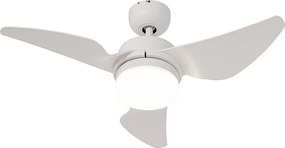 Stropní ventilátor bílý 86,7 cm vč. LED stmívatelný s dálkovým ovládáním - Yuki