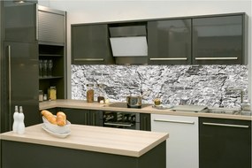 DIMEX | Fototapeta do kuchyně Textura zdi KI-260-266 | 260 x 60 cm | šedá