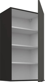 Kuchyňská linka ARIA pe | 390 cm | VYSOKÁ | UNI dvířka | černá/šedá grafit