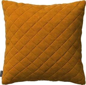 Potah Kinga s prošitím 43 x 43 cm barva žlutá látka lesklé, sametová