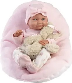 Llorens 73808 NEW BORN HOLČIČKA - realistická panenka miminko s celovi