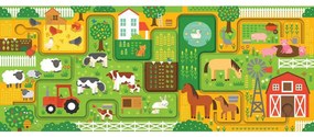 Petit Collage Bludiště a puzzle Farma