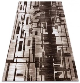 koberec AKRYL USKUP Geometrický 9481 béžový velikost 80x300 cm | krásné koberce cz