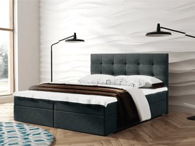 Velká čalouněná postel 200x200 cm Lita Barva: Šedá - Trinity 15