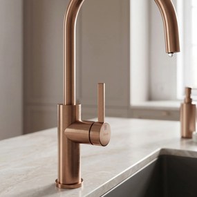 Rea Rivo, vysoká kuchyňská baterie h-365, měděná matná, REA-B9344