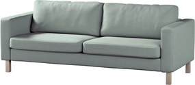 Potah na pohovku IKEA  Karlstad 3-místná, nerozkládací, krátký barva zelená látka pletený vzor