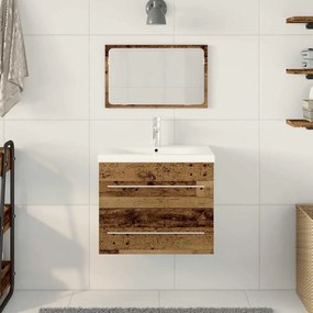 Skříňka pod umyvadlo 2 ks Staré dřevo 60 x 38,5 x 48 cm 3332542
