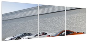 Obraz rychlých aut (150x50 cm)
