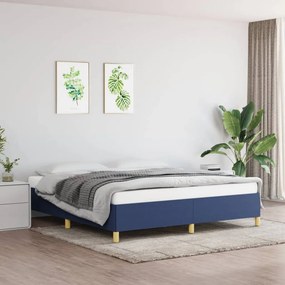 Rám postele s boxspringem modrý 180 x 200 cm textil 3120983