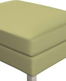Potah na podnožku IKEA Karlstad barva zelená látka lesklé, sametová