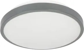 Stropní svítidlo ORNO SELENE CL/2XE27-10MV/G, 2xE27 senzor pohybu, max. 2x60W IP54, průměr 30,5cm, šedá