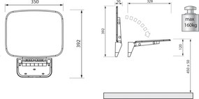 Polysan Saap sedátko do sprchového koutu sklopné 35 x 32,8 cm bílá CW1110W Koupelny Bernold