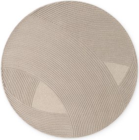 Ted Baker, Kusový koberec Ted Baker Kensington 106400 Beige kruh, 200x200, béžová, kancelář