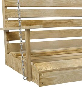 Houpací lavice impregnovaná borovice 155 x 65 x 60 cm 316065