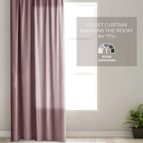 Závěs AmeliaHome Velvet s průchodkami - výběr z 21 provedení